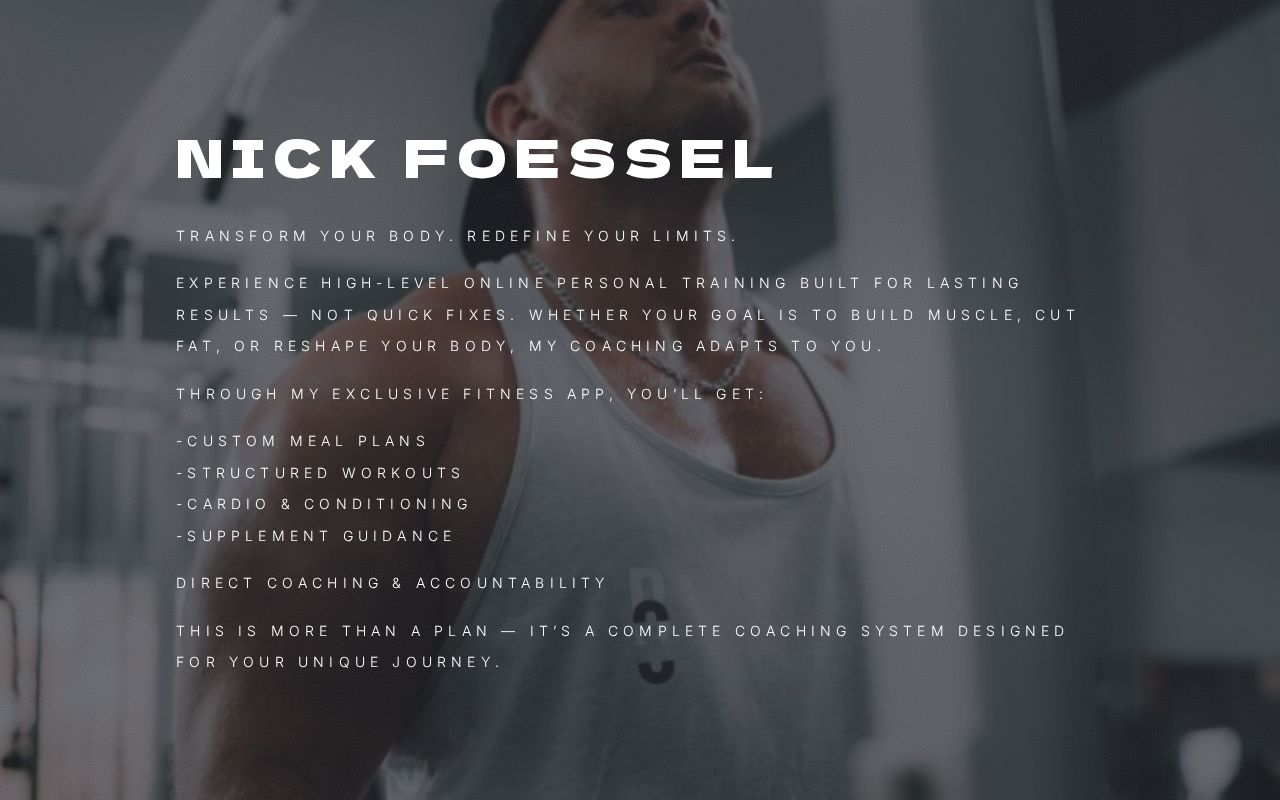 Nick Foessel Programs